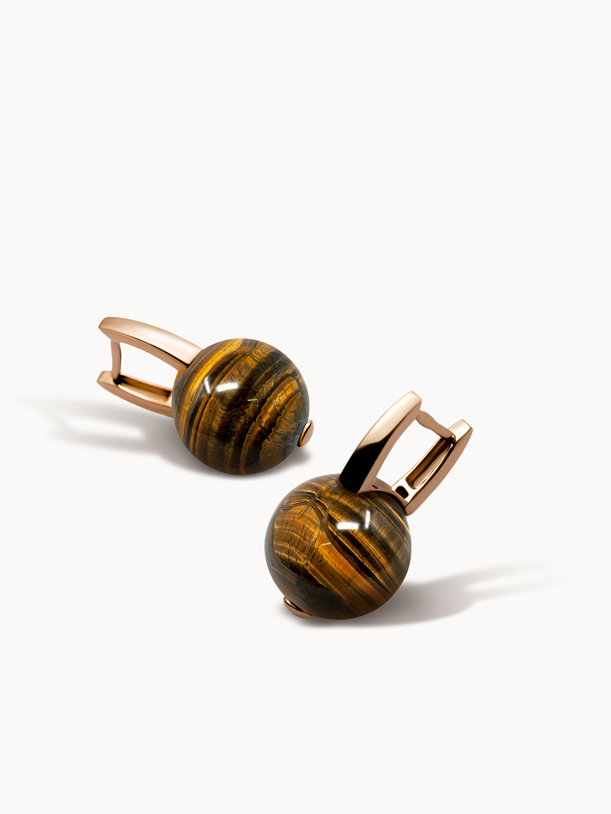 Orb© Tiger Eye Earrings - Modern– Zagh